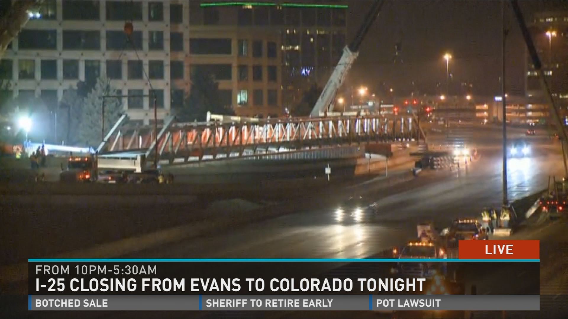 Full Closure Of I 25 For Pedestrian Bridge Work 9news full-closure-of-i-25-for-pedestrian-bridge-work-9news