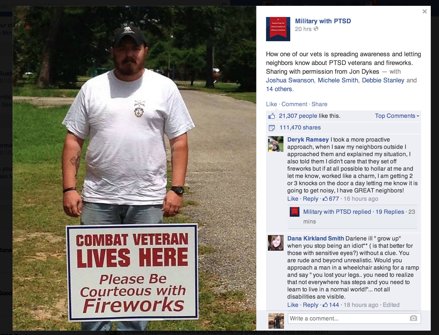 Veterans asks for courtesy with holiday fireworks | 9news.com