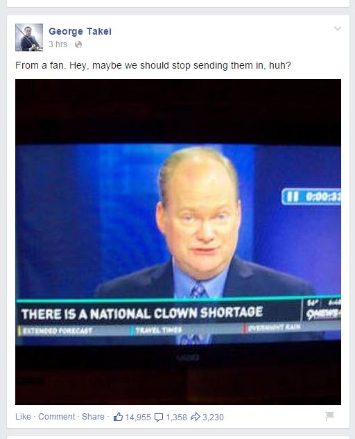 George Takei shows some love for 9NEWS | 9news.com