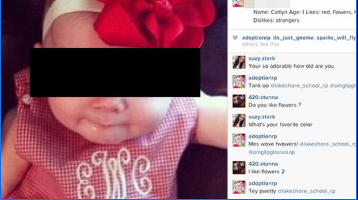 Digital kidnappers use your photos for baby role playing | 9news.com