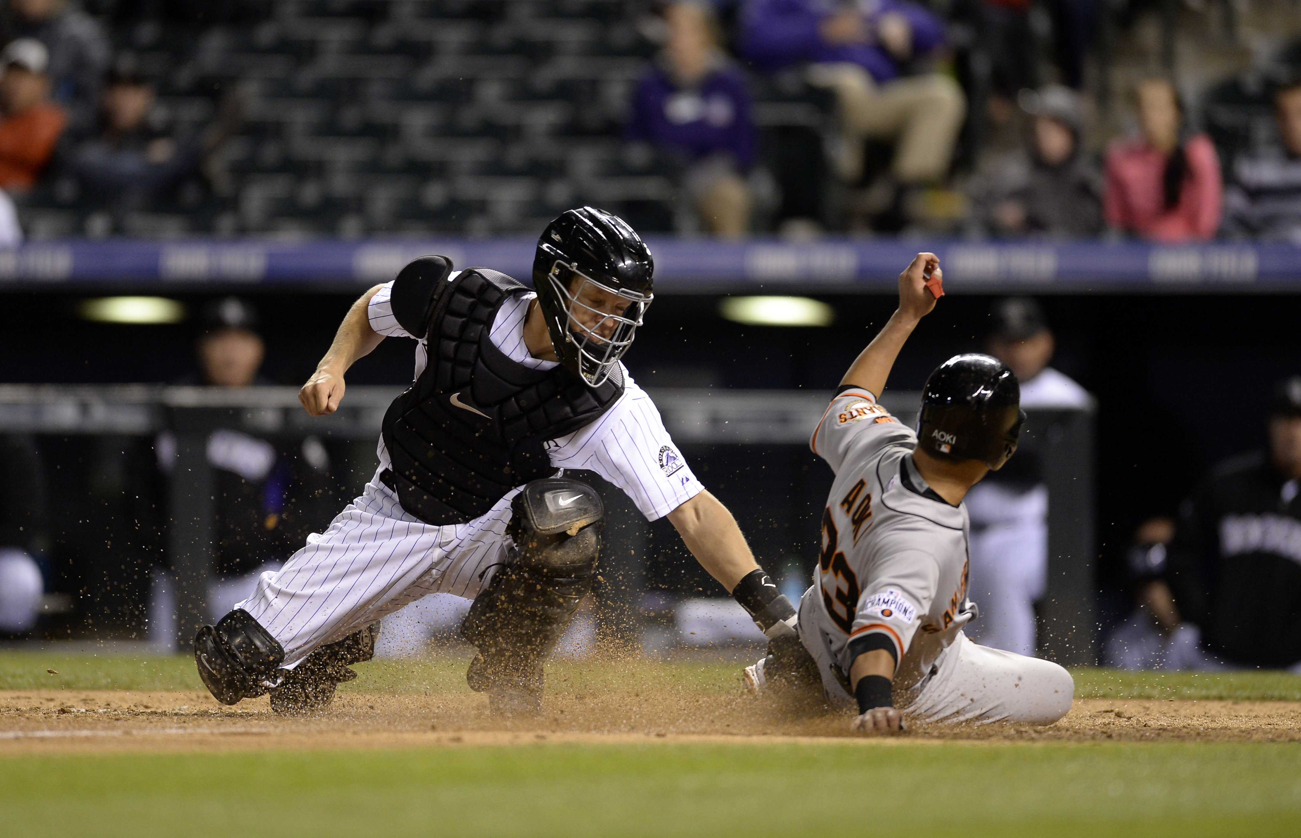 Giants squeeze past Rockies in the 11th inning | 9news.com