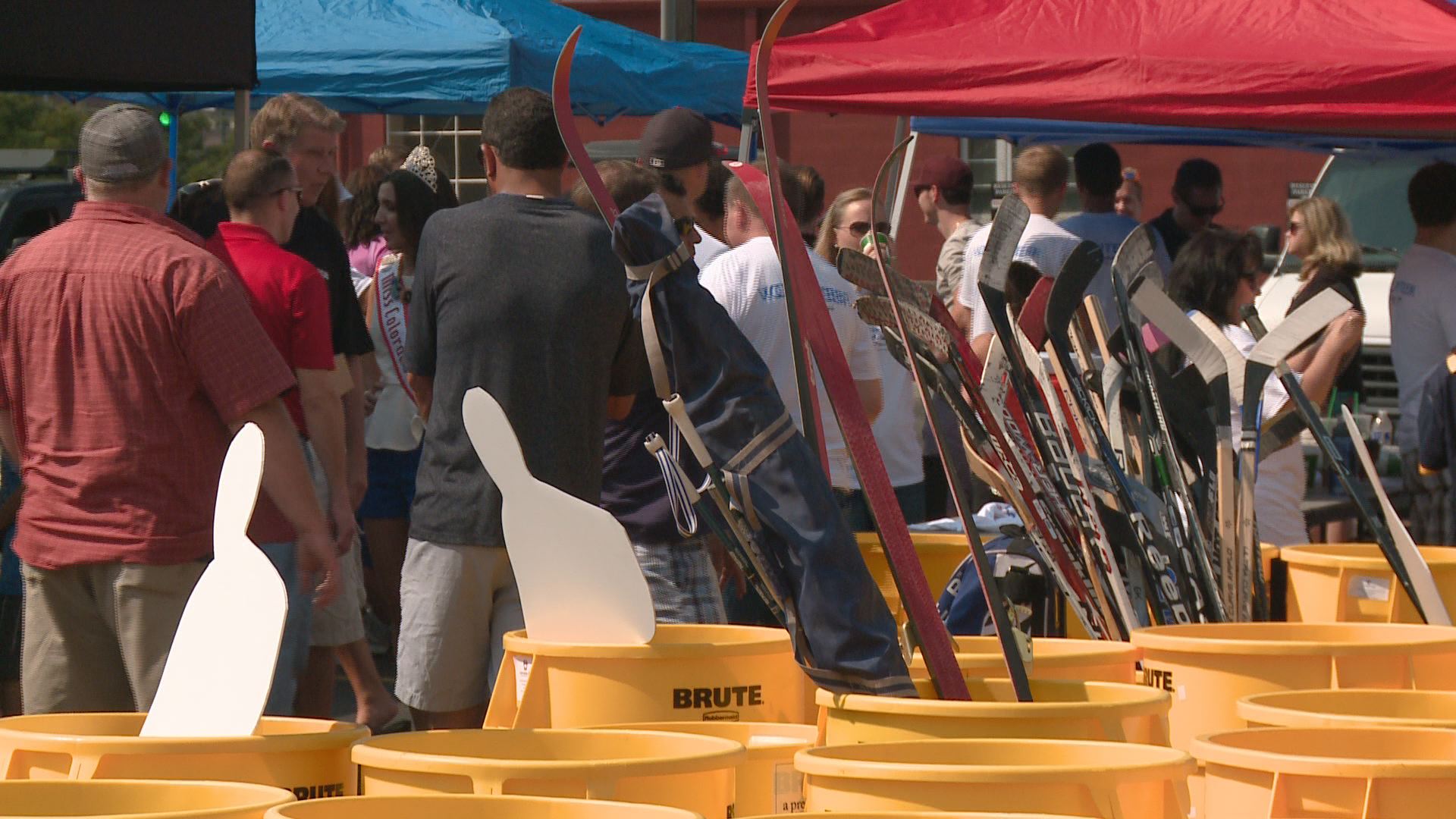 Sports equipment drive honors theater shooting victim | 9news.com