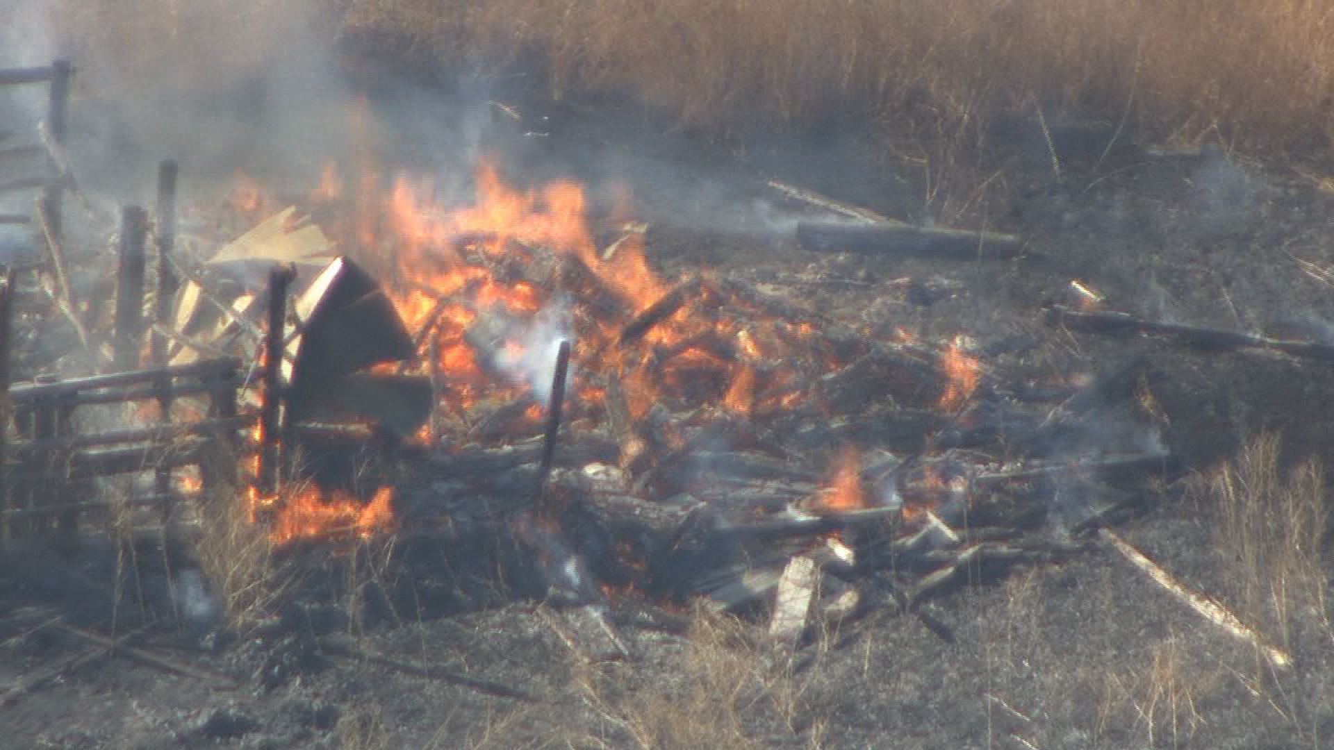 Weed fire burns in Thornton | 9news.com