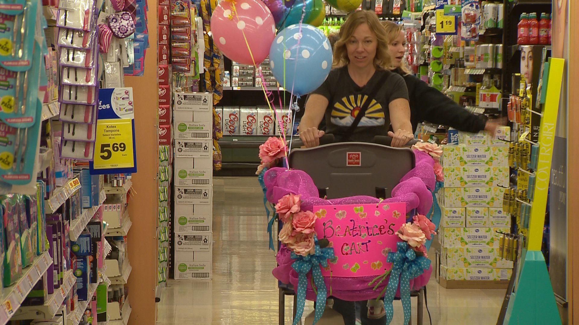 Grocery store buys special cart for toddler with Cerebral Palsy | 9news.com