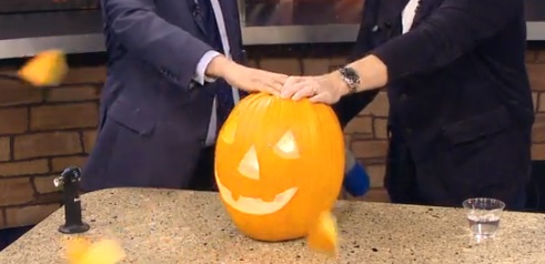 Exploding Pumpkins carve themselves | 9news.com