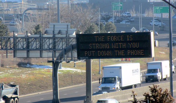 The Force is strong with these CDOT signs | 9news.com