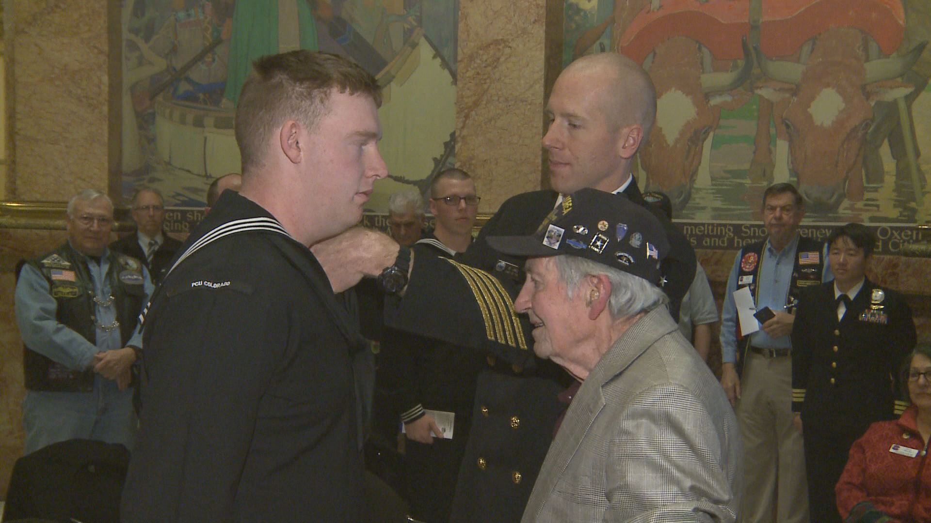 USS Colorado Seaman honored at state Capitol | 9news.com