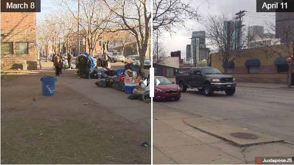 Images: Before & After Denver's homeless camp clean-up | 9news.com