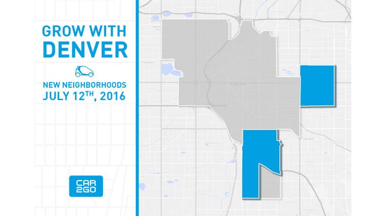 Ten months after cuts, Car2Go expands Denver service area | 9news.com