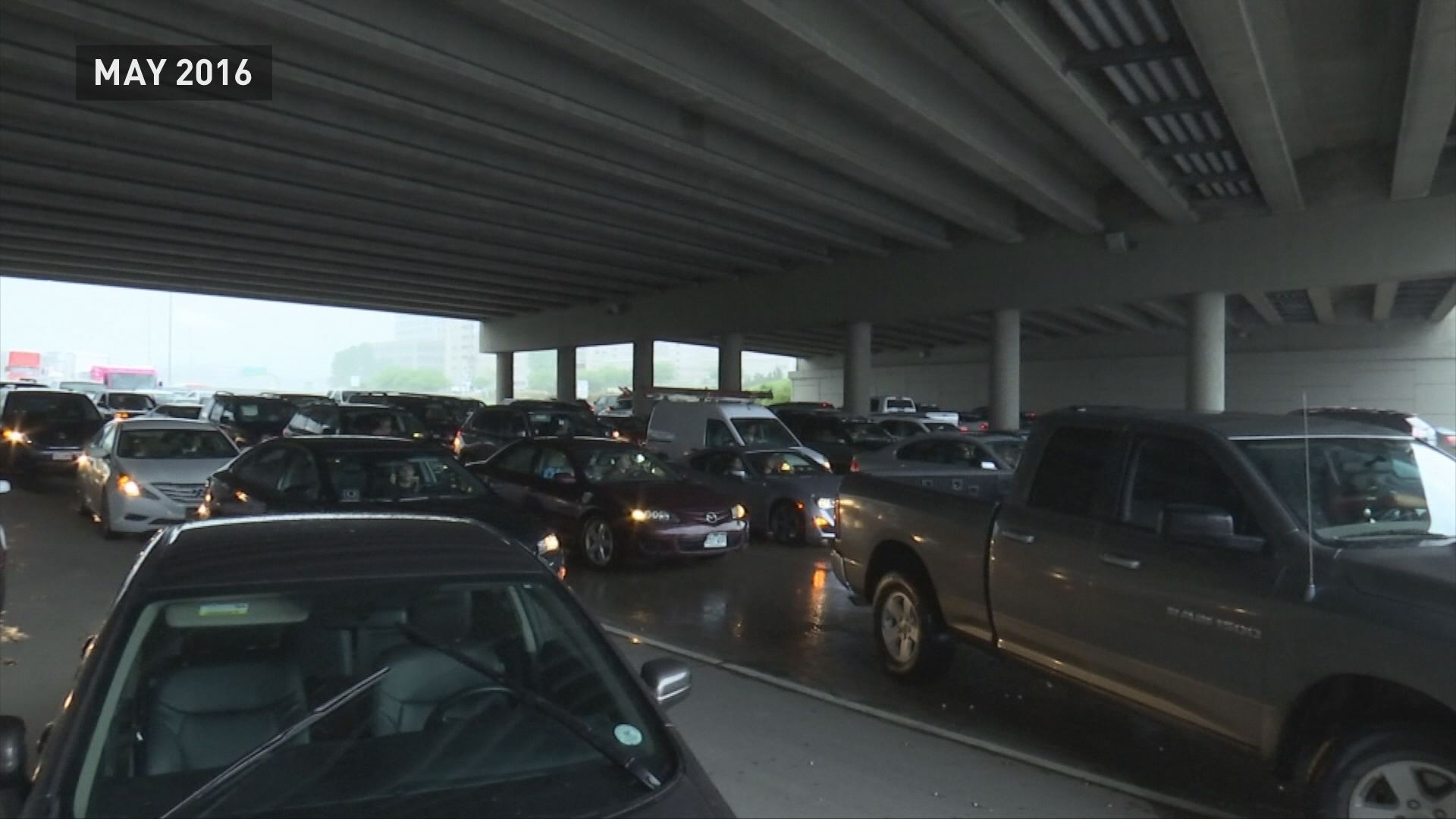 A reminder not to stop under bridges in hail storms | 9news.com