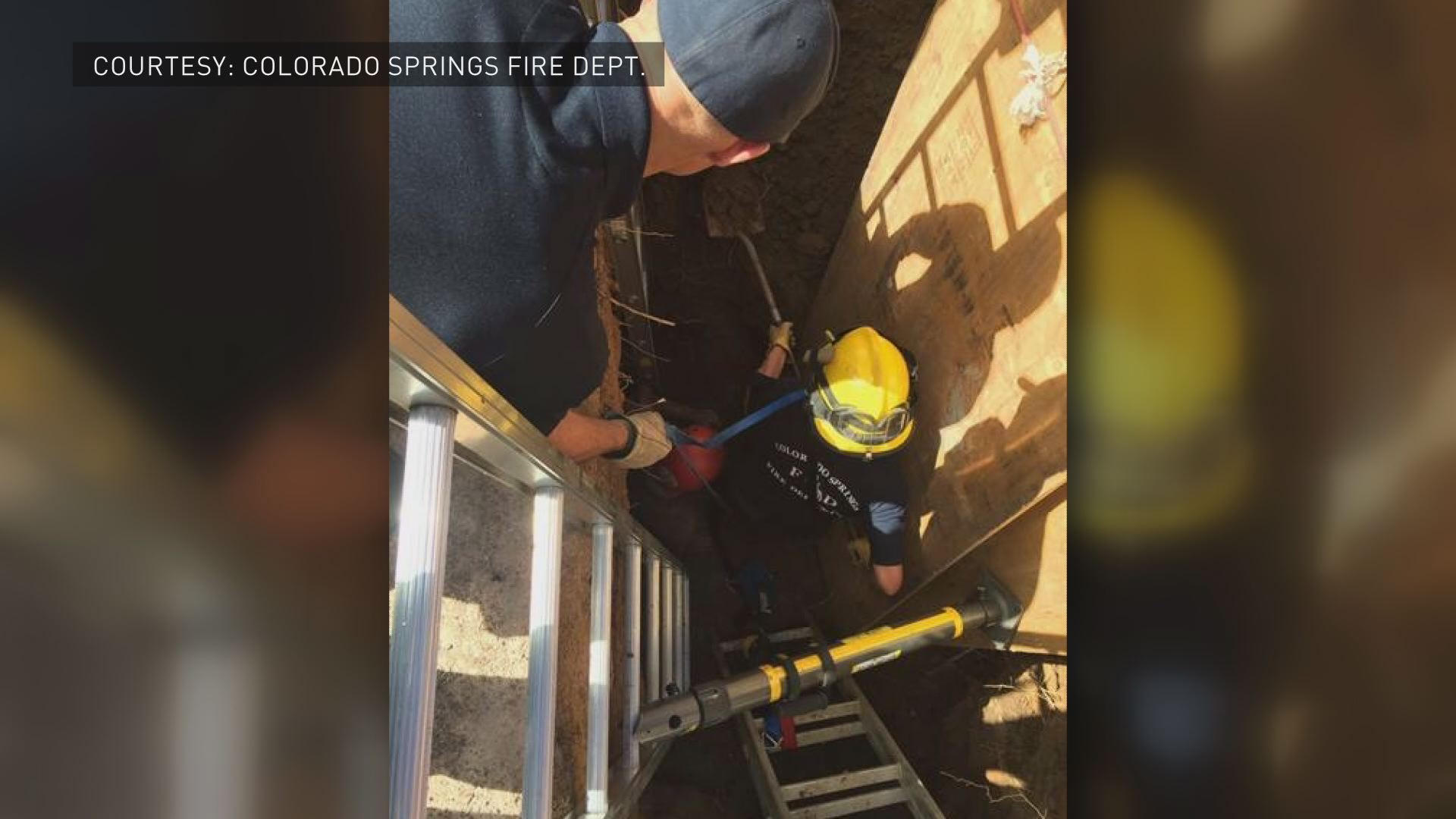 Construction worker stuck in trench for nearly 2 hours | 9news.com
