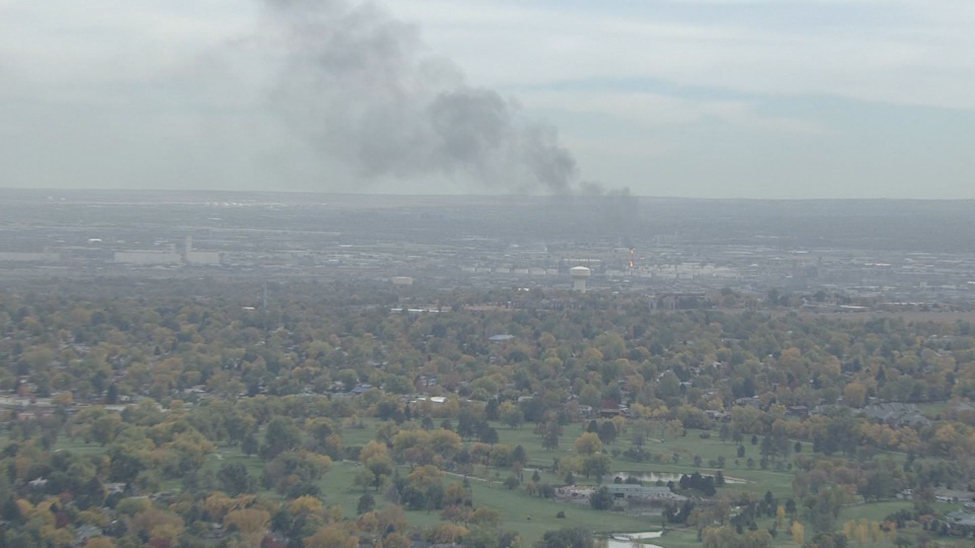 PHOTOS: Heavy smoke seen at Suncor Refinery | 9news.com