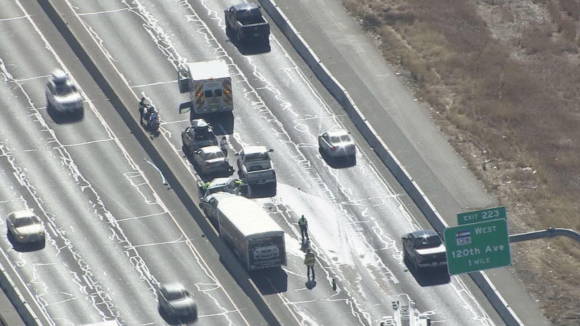 SB I-25 closed at 136th due to wreck | 9news.com