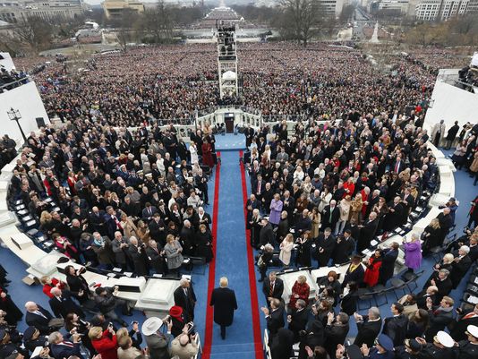 Let the Trump inaugural crowd-size comparisons begin | 9news.com
