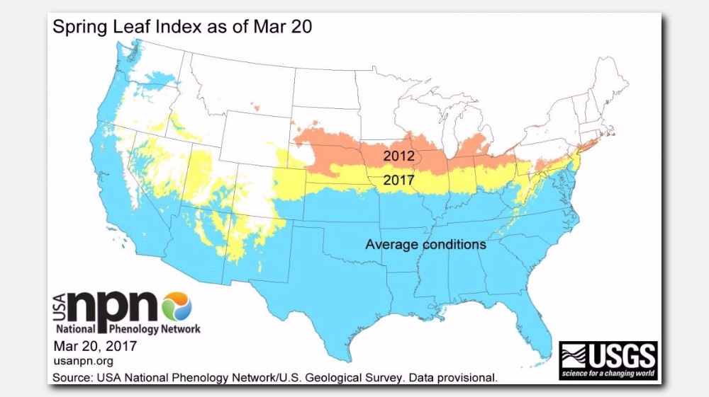 No, it's not just you. Spring arrived early this year, according to ...