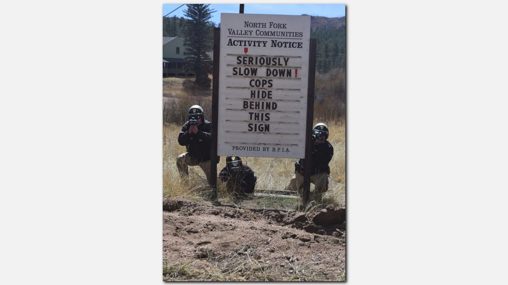 Deputies hilariously troll sign warning of speed trap | khou.com