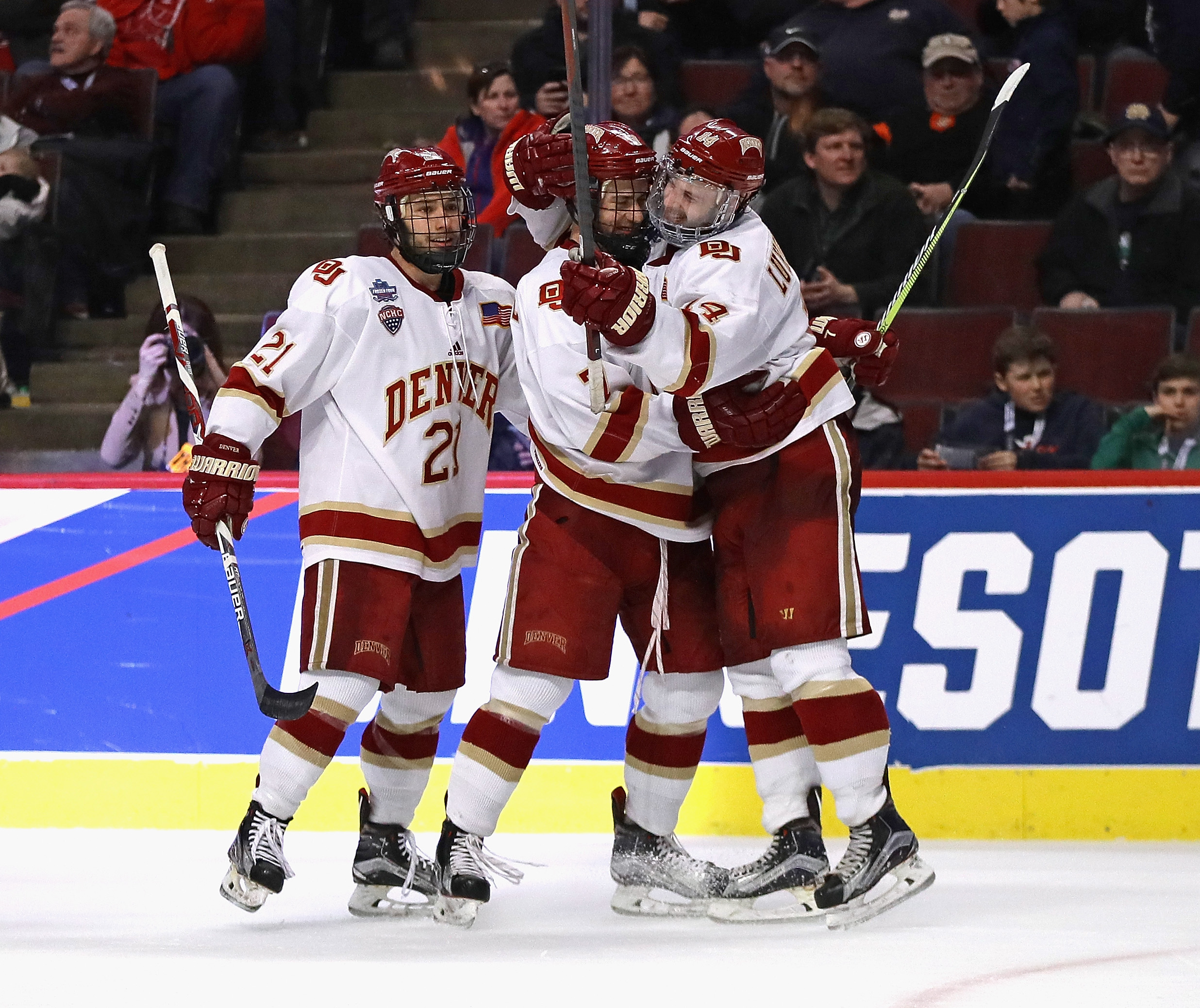 DU hockey cruises past Notre Dame to advance to NCAA national ...
