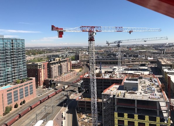Over Colorado: The many cranes of Denver | 9news.com