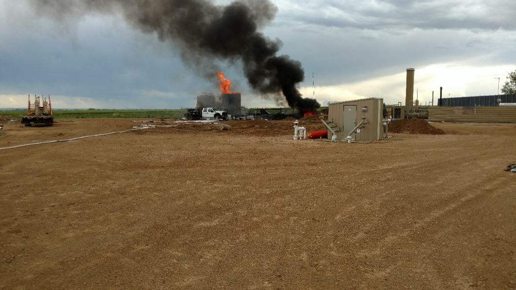 Mountain View Fire: Homes safe after Mead oil tank explosion | 9news.com