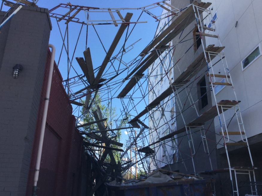 Three-story scaffolding collapse in northwest Denver | 9news.com
