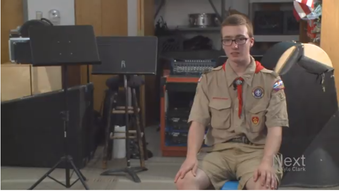 Scout shares his love for music with next generation | 9news.com