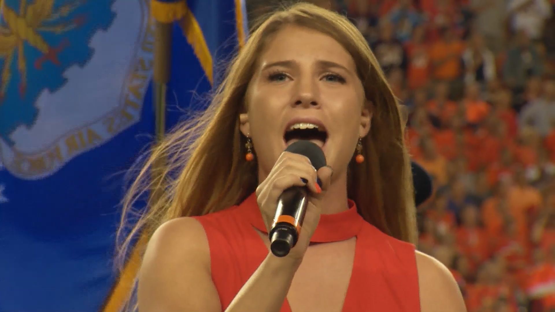 Westminster teen rocks National Anthem during Broncos game | 9news.com